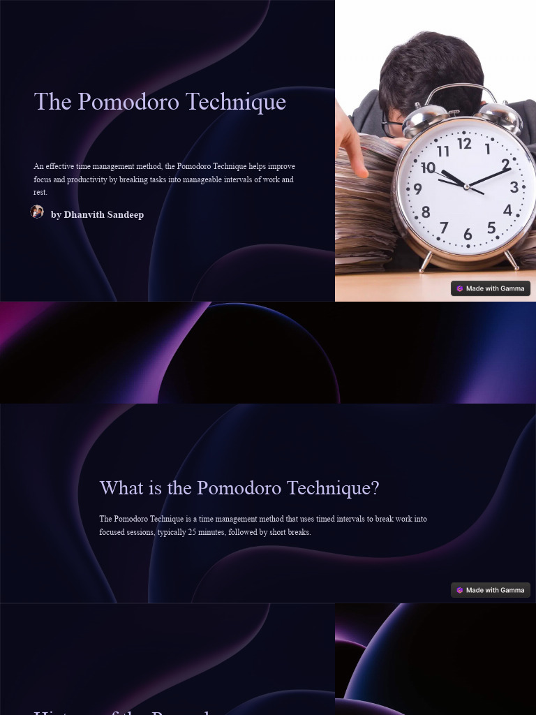The Pomodoro Technique | PDF | Time Management | Professional Skills