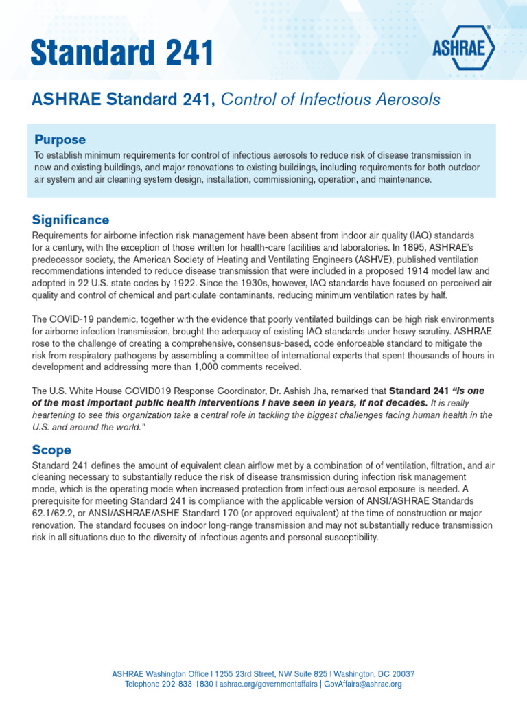 Standard 241 Fact Sheet | PDF