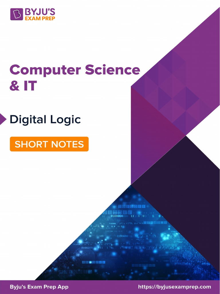 Short Notes Digital Logic 18 | PDF | Logic Gate | Computer Architecture