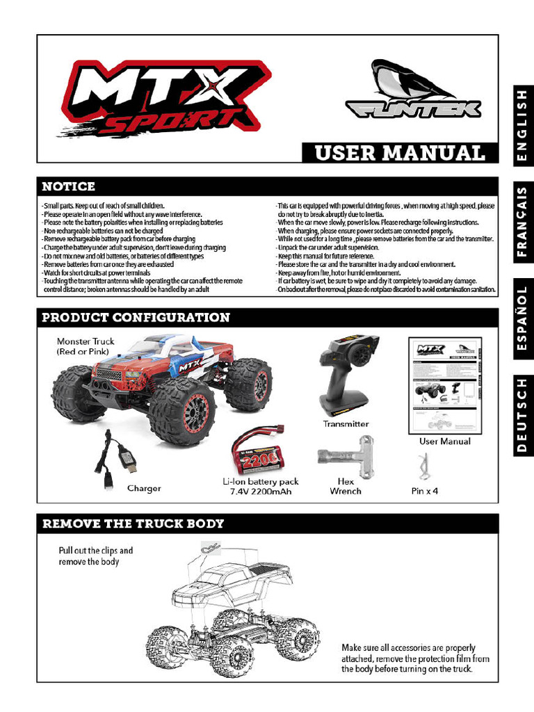 Notice FUNTEK MTX - Web | PDF
