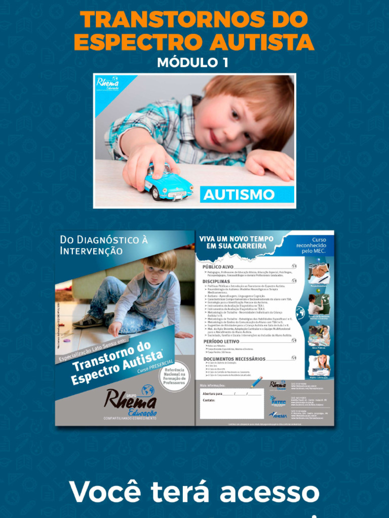 AUTISMO DE A A Z - Slide Módulo 1 | PDF