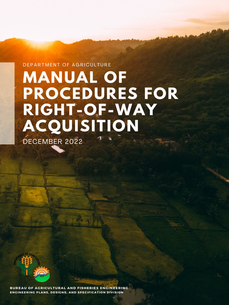 Revised ROW Acquisition Guidelines | PDF | Real Estate Appraisal | Easement