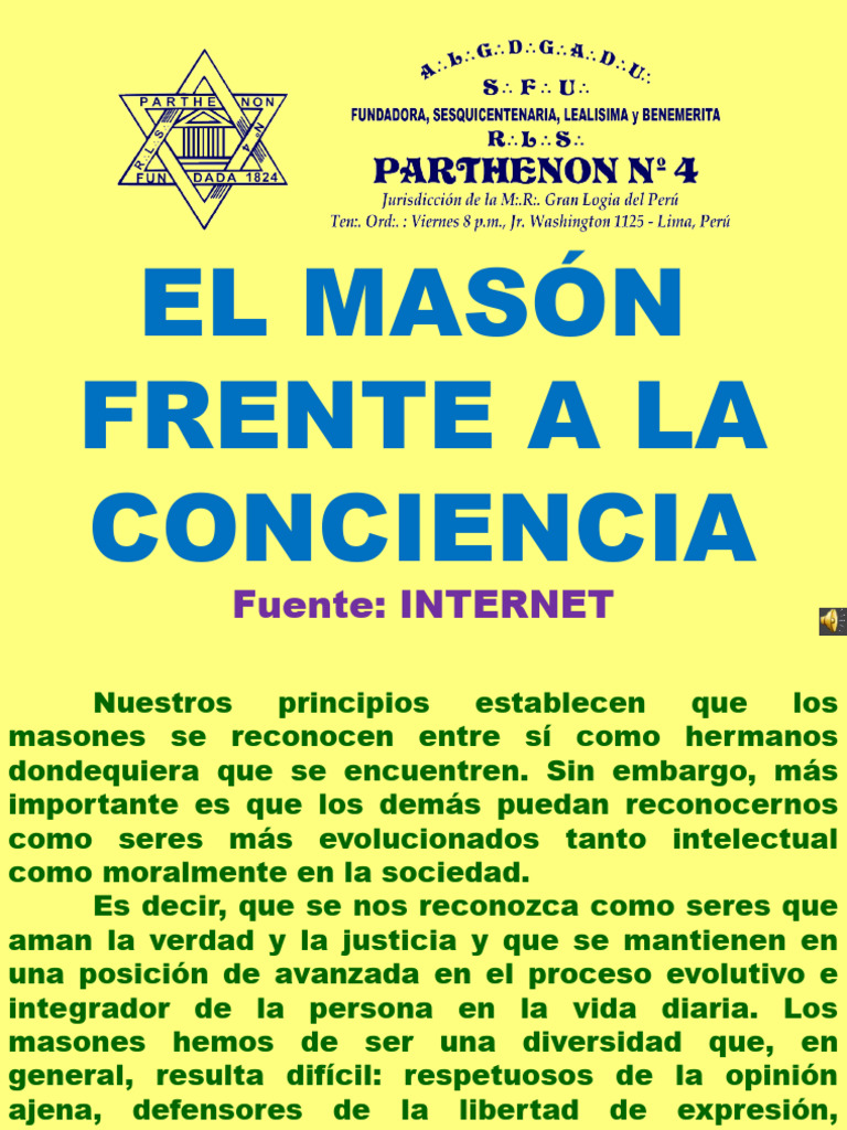 El Mason Frente a La Conciencia | PDF