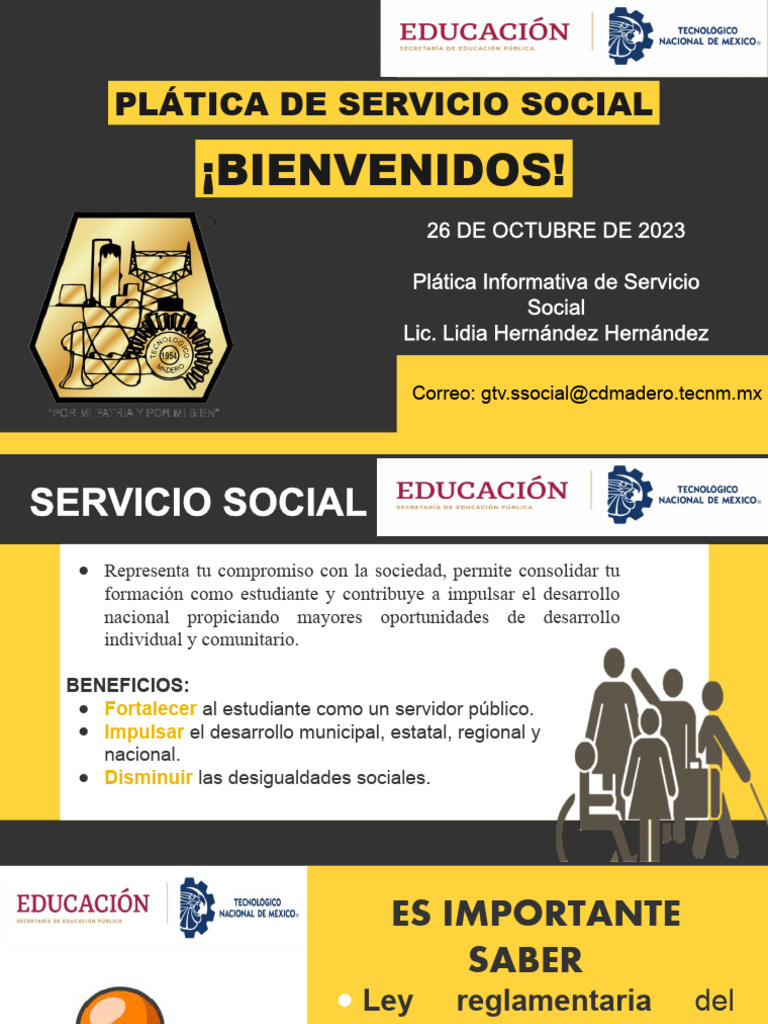 Platica Servicio Social para Ing. en Sistemas Oct.2023 | PDF