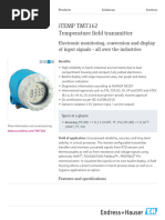 YTA610 Temperature Transmitter Specs | PDF | Thermocouple | Electricity