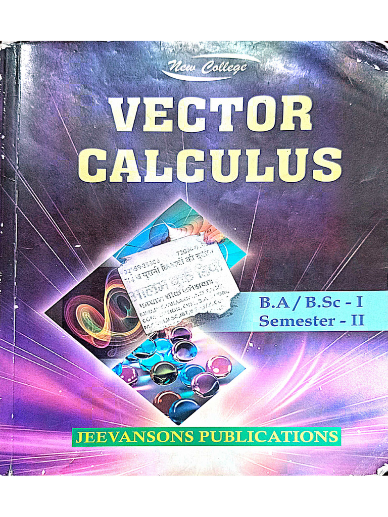 VectorCalculus-Ch 1 | PDF