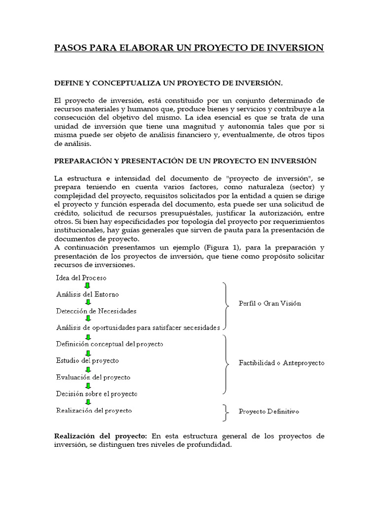 Proyecto de Inversion | PDF | Estudio de factibilidad | Mercado (economía)