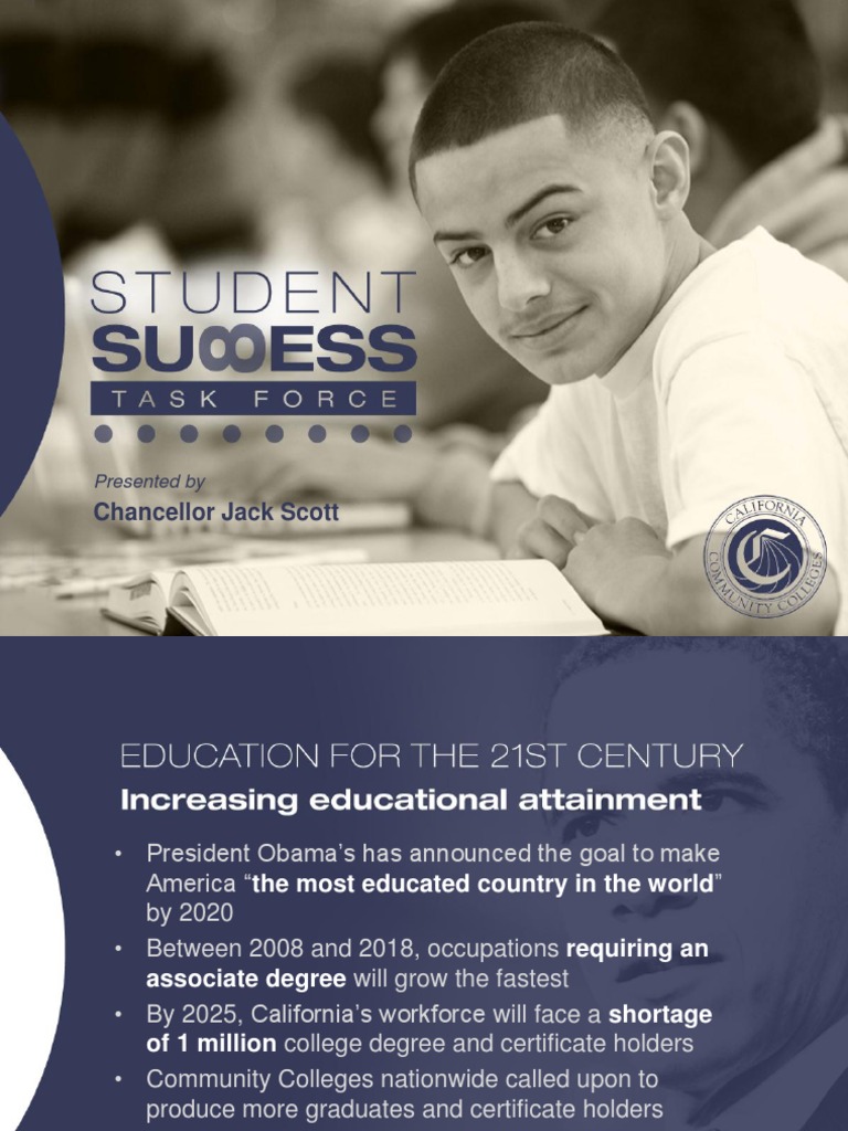 Student Success Presentation From State Academic Senate | PDF | College ...