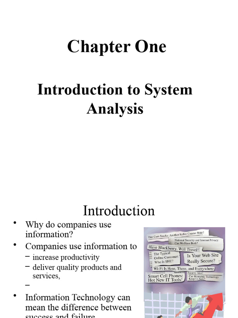 Chapter One: Introduction To System Analysis | PDF | Software Development Process | Information ...