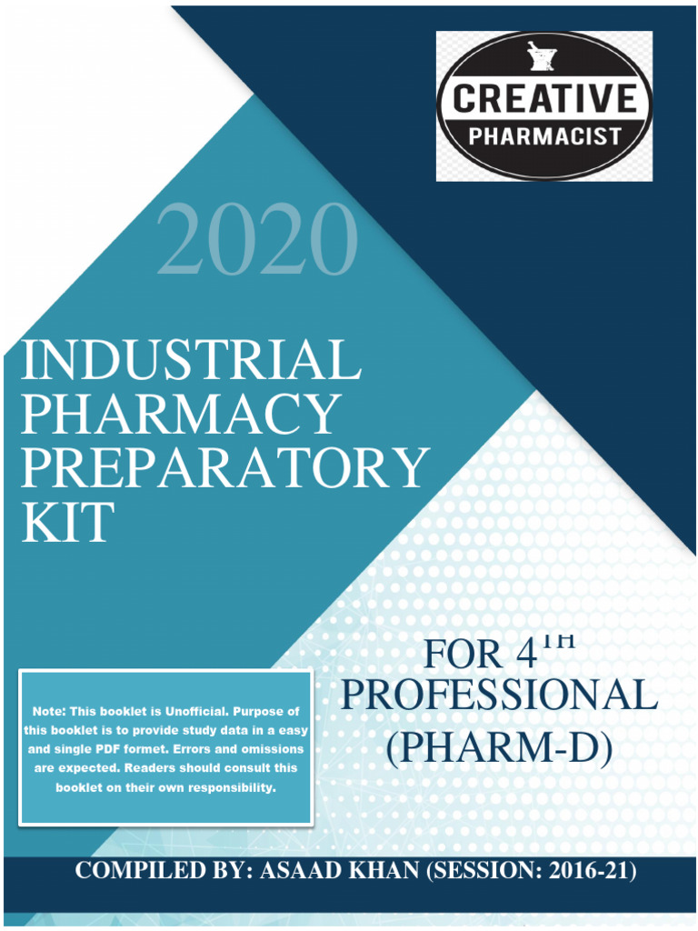 Industrial Pharmacy Kit | PDF