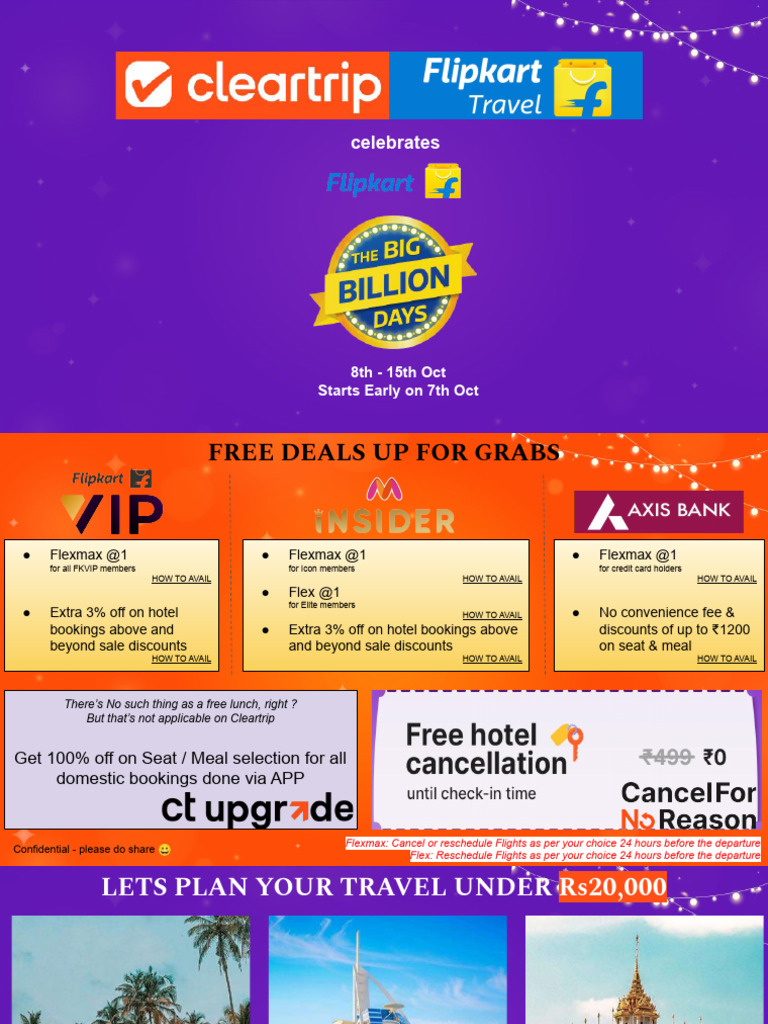 Cleartrip + FKT Cheat Sheet BBD'23 | PDF | Service Industries