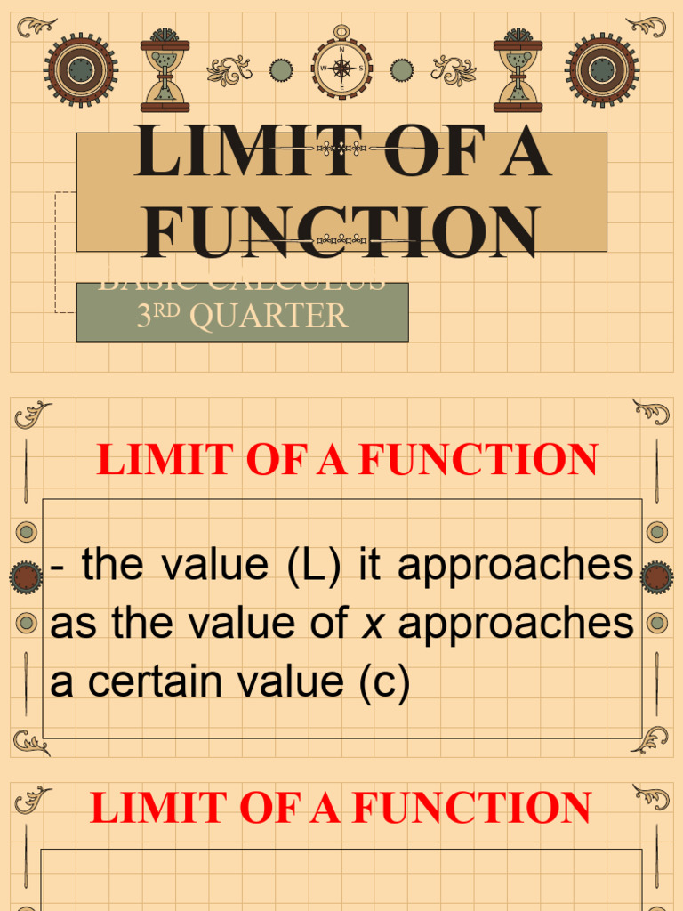 Limit of A Function | Download Free PDF | Function (Mathematics) | Arithmetic