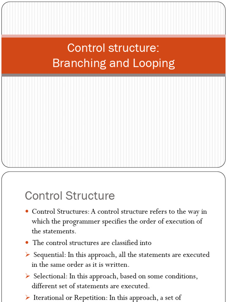 4-Branching Statements-02-08-2023 | PDF | Control Flow | Software Development