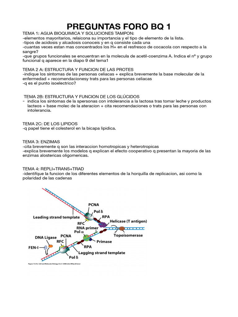 Preguntas Del Foro BQ | PDF