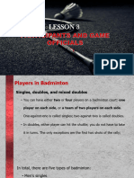 Badminton Officials: Roles and Responsibilities | PDF | Referee