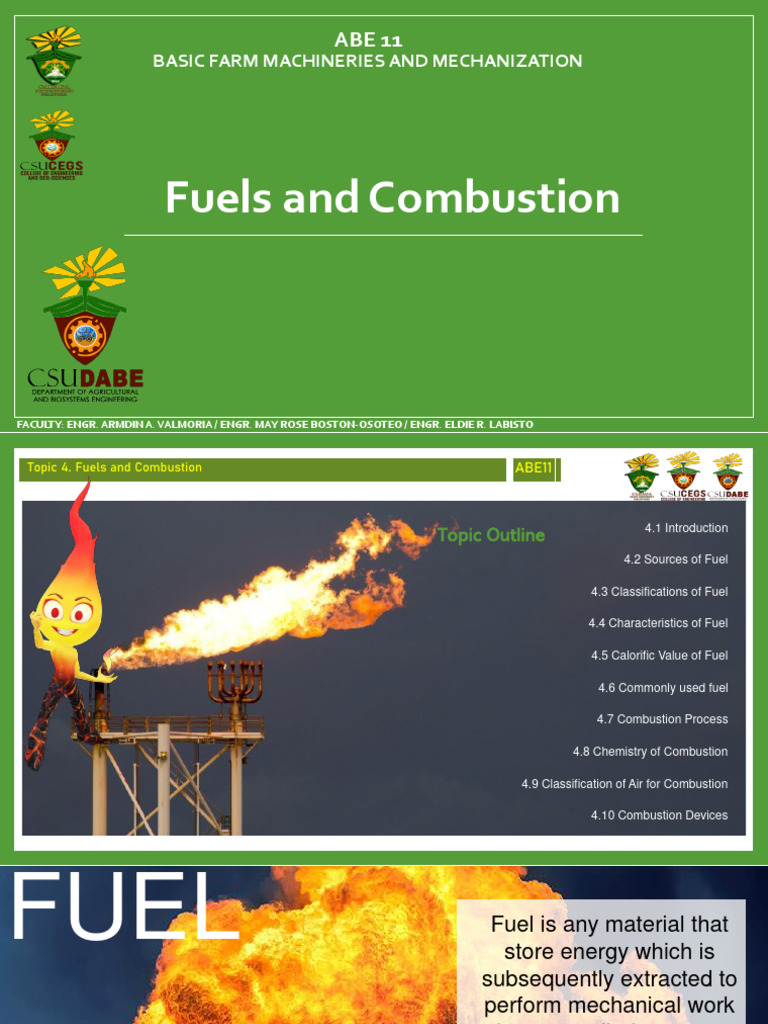 ABE11 Topic 4. Fuels and Combustion | PDF | Fuels | Combustion