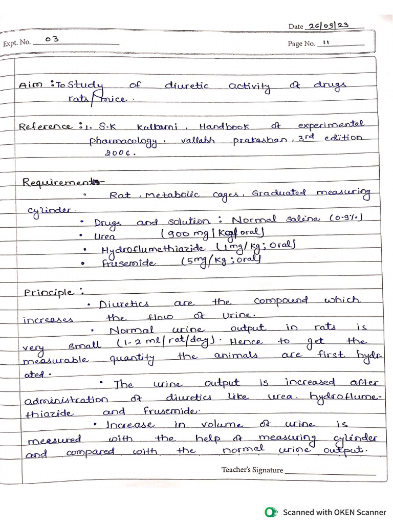 Pharmacology 3rd Exp | PDF