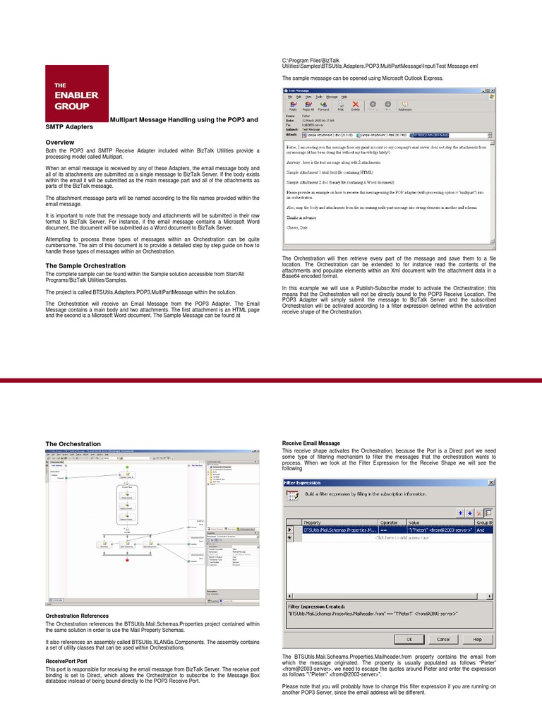 Multipart Message Handling Using The POP3 and SMTP Adapters | PDF | Xml ...