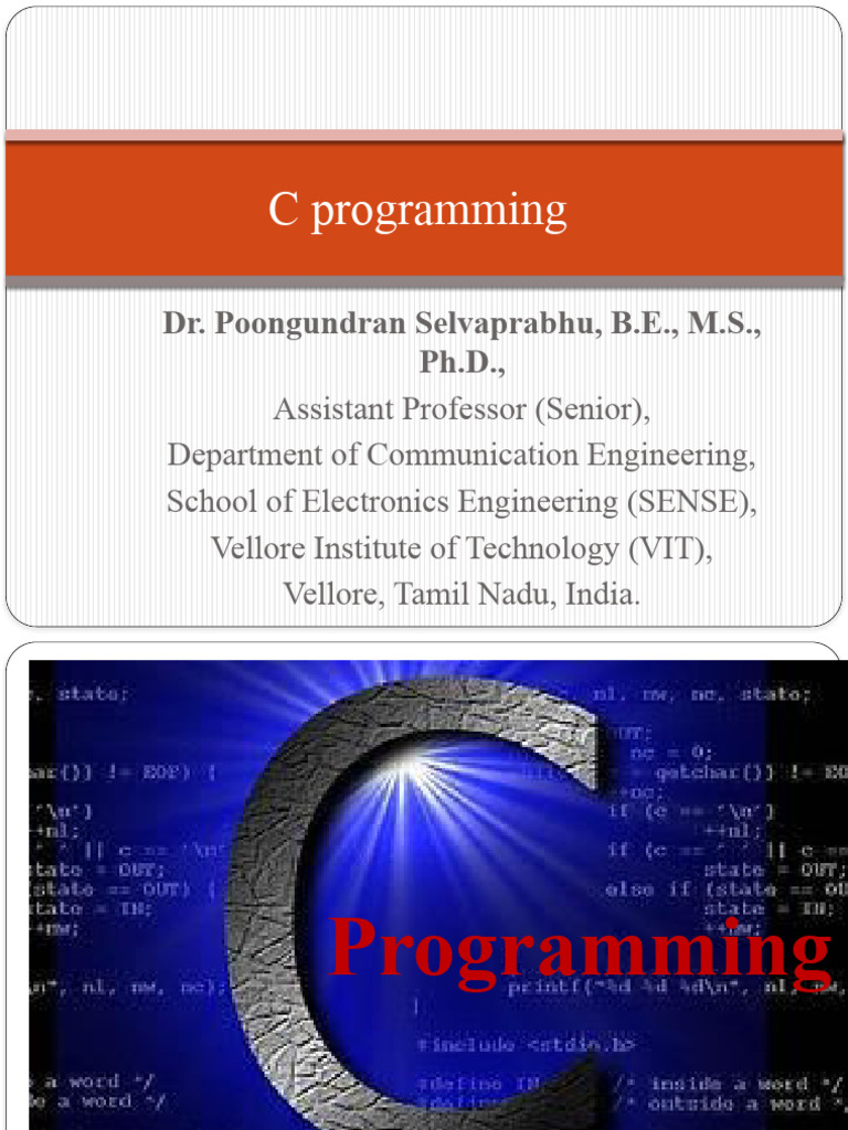 C Programming: Variables and Data Types | PDF | Teaching Methods ...