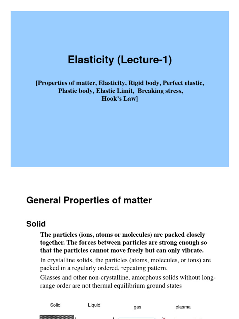 Elasticity | PDF