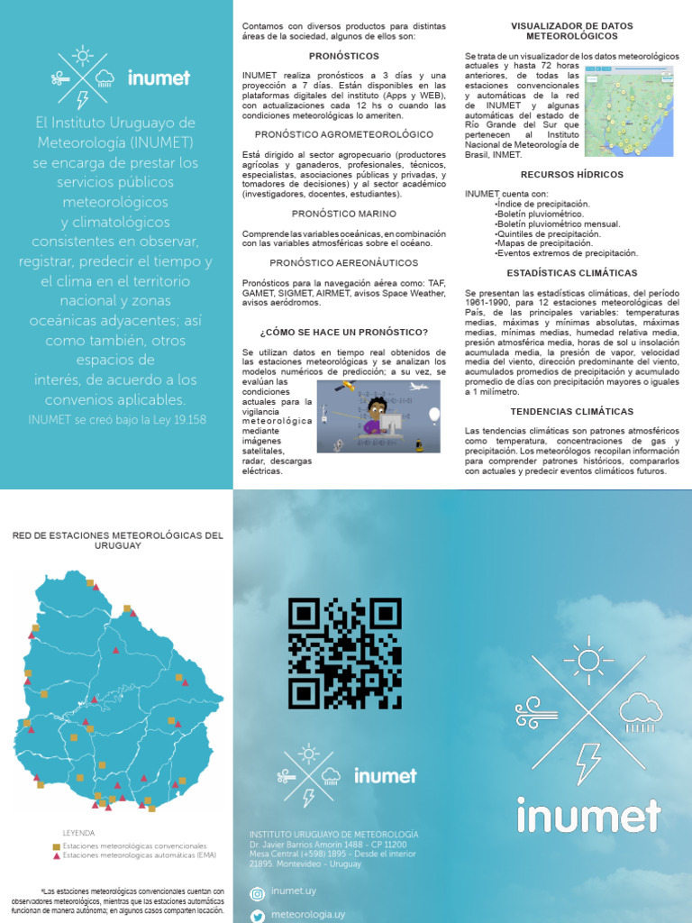 Folleto INUMET | PDF | Meteorología | Clima
