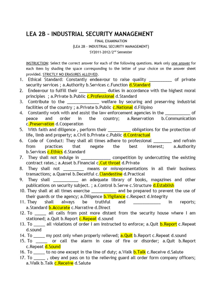 Lea 2B | Download Free PDF | Security Guard | Securities