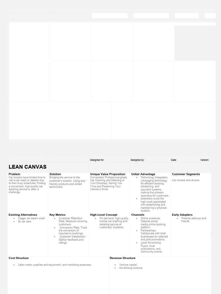 Lean-Canvas Edit | PDF