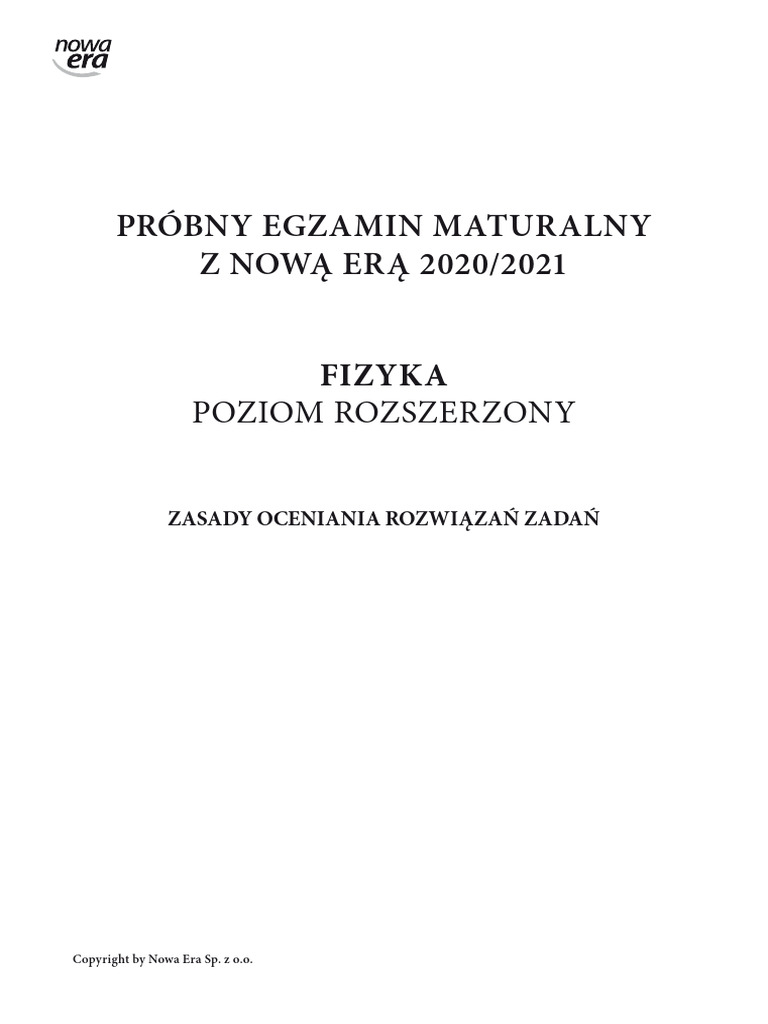 2021 Styczen 02 - Fizyka - Nowa Era Odp | PDF 2021 Styczen 02 - Fizyka - Nowa Era Odp | PDF