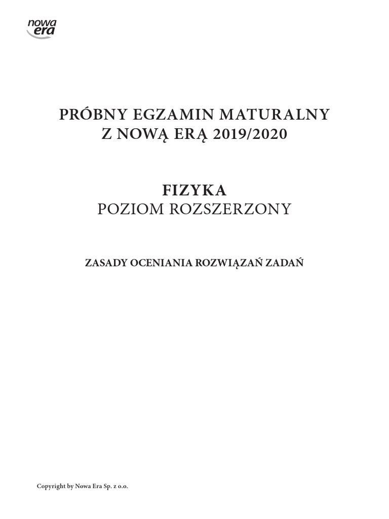 2020 Styczen 02 - Fizyka - Nowa Era Odp | PDF