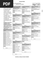 Democratic Sample Ballot | PDF