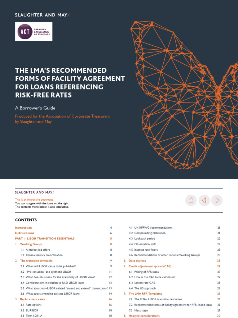 ACT Borrower's Guide To The LMA's Recommended Forms of Facility Agreement For Loans Referencing ...