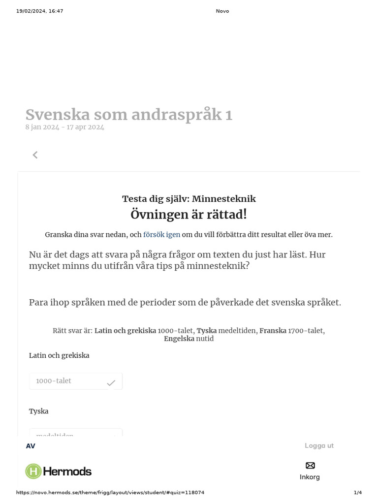 SAS1 Minnesteknik | PDF