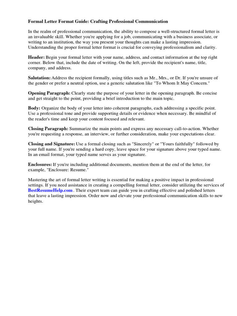 Formal Letter Format To Bank | PDF | Banks | Money