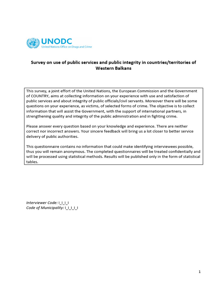 Corruption Survey Questionnaire Website | PDF | Theft | Survey Methodology