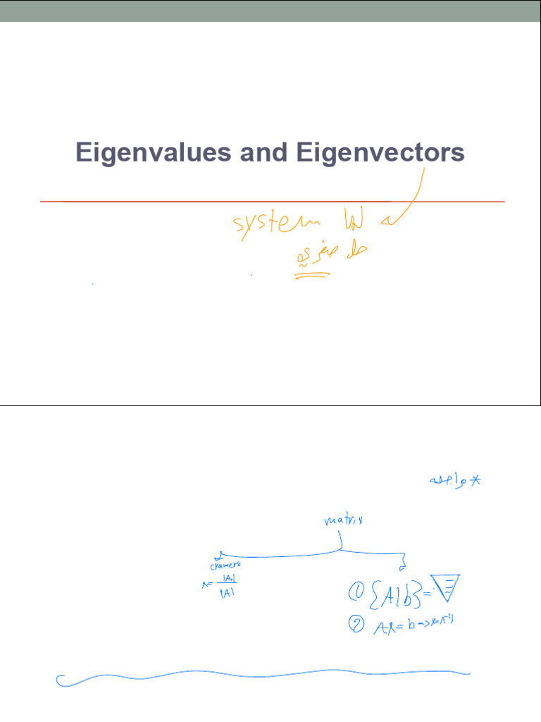 Chapter 5 With Notes Pdf Eigenvalues And Eigenvectors