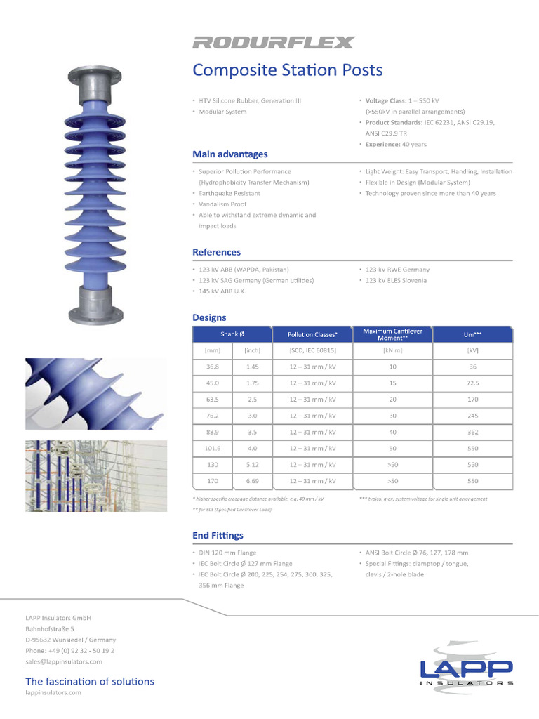 Data Sheet Rodurflex Composite Station Post | PDF