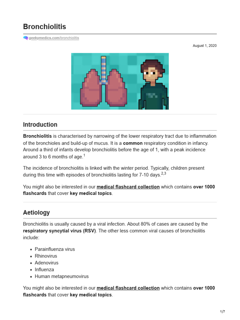 geekymedics.com-Bronchiolitis | PDF | Respiratory Diseases | Public Health