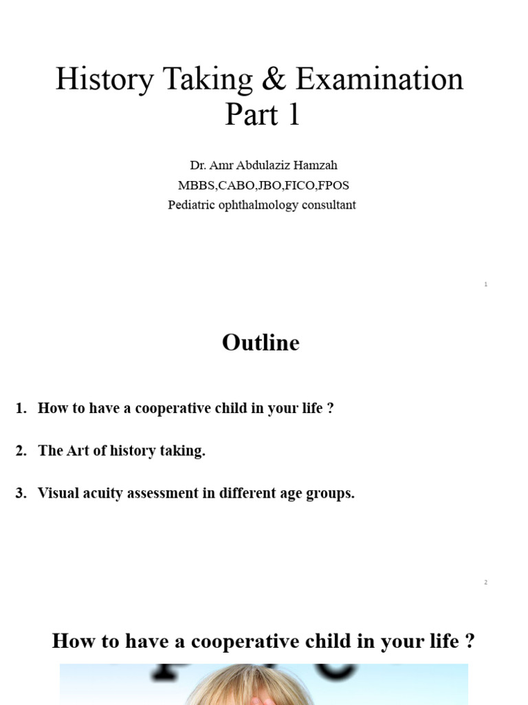 5-History Taking and Examination Part 1 | Download Free PDF | Visual ...