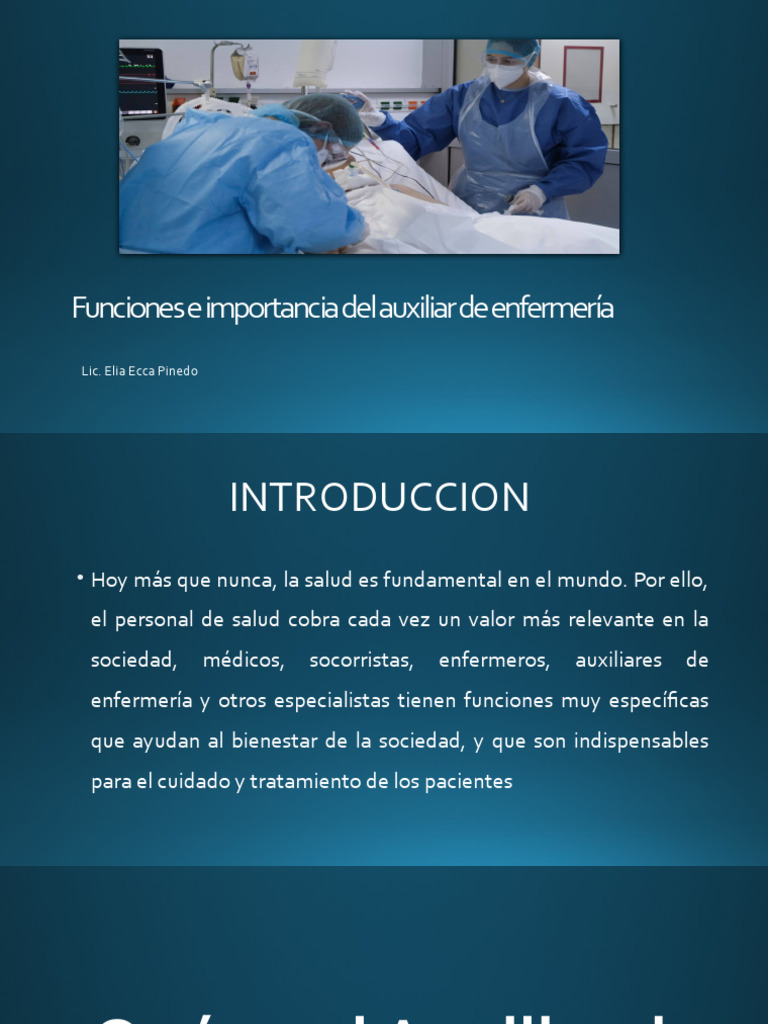 Actividades y Tareas Del Auxiliar de Enfermería | Descargar gratis PDF ...