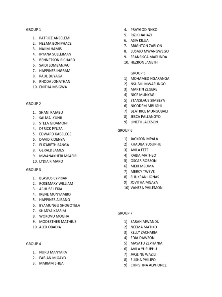 Assignment Groups | PDF