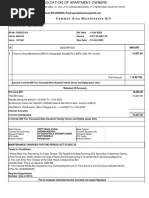 Housing-society-maintenance-bill-format-01 | PDF | Payments