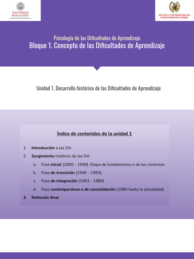 Unidad 1. Bloque I. Historia de Las DA - 2223 | PDF | Cerebro | Afasia