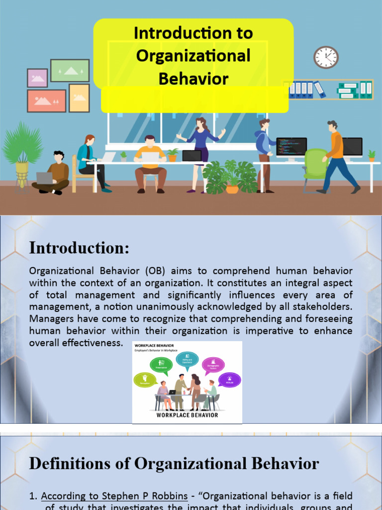 Introduction To Organizational Behavior | Download Free PDF ...