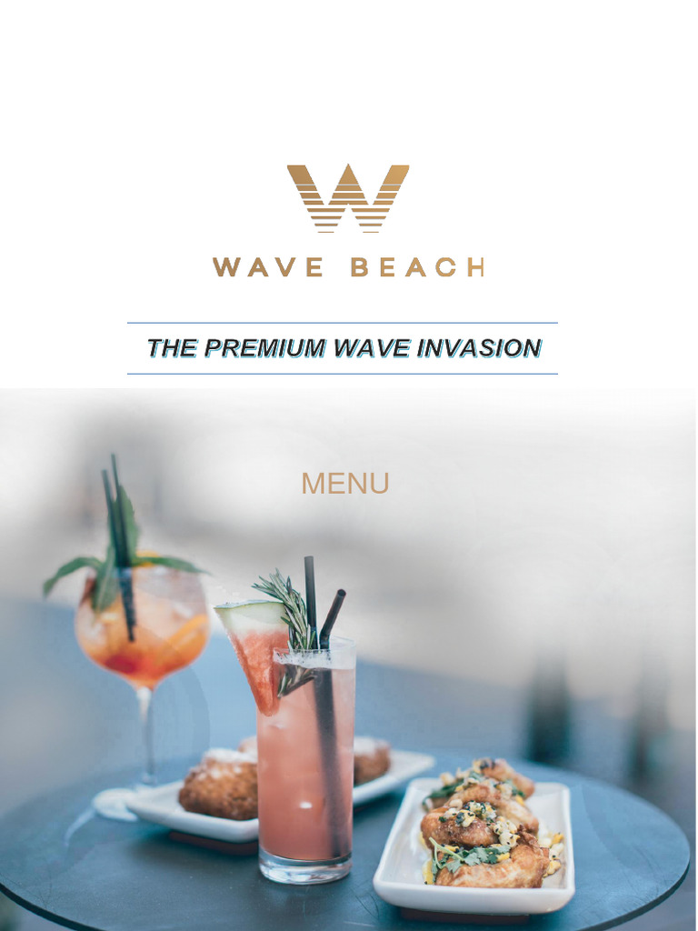 The Premium Wave Invasion Menu | PDF | Pizza | Tomato Sauce