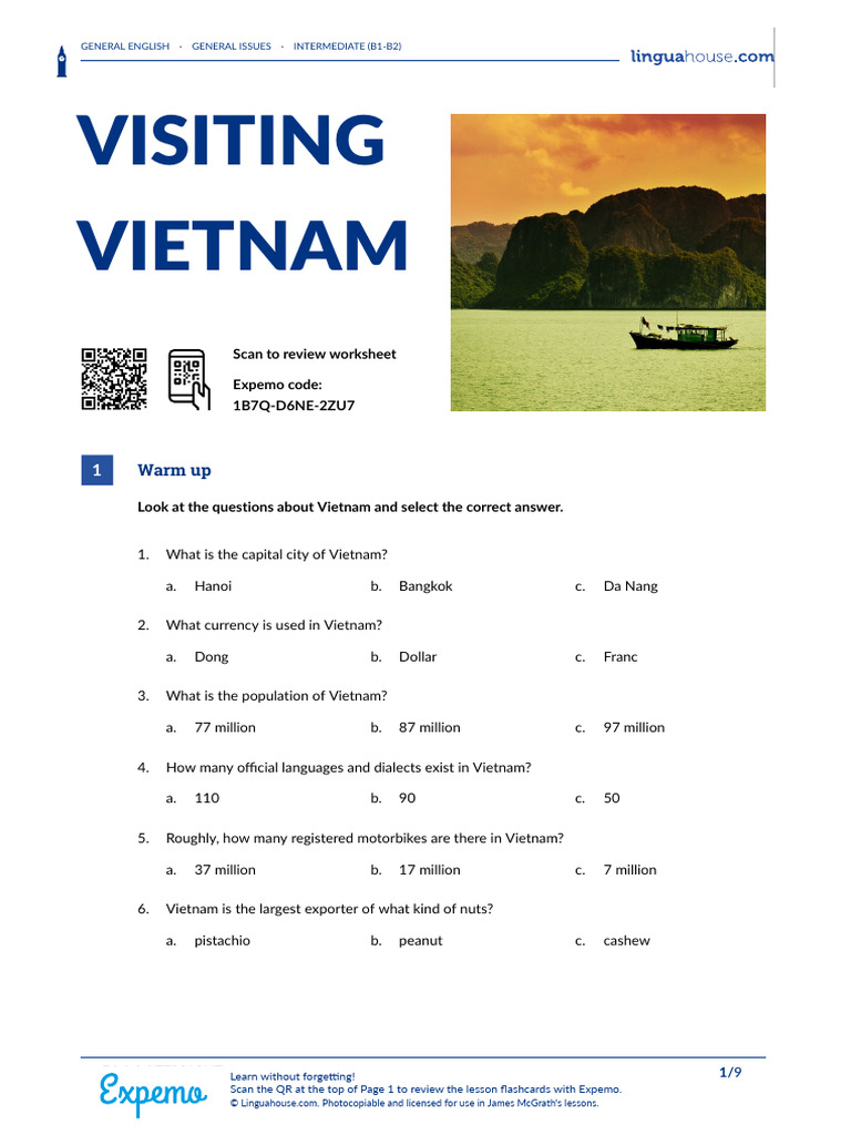 Visiting Vietnam British English Teacher | PDF | Hanoi | Vietnam