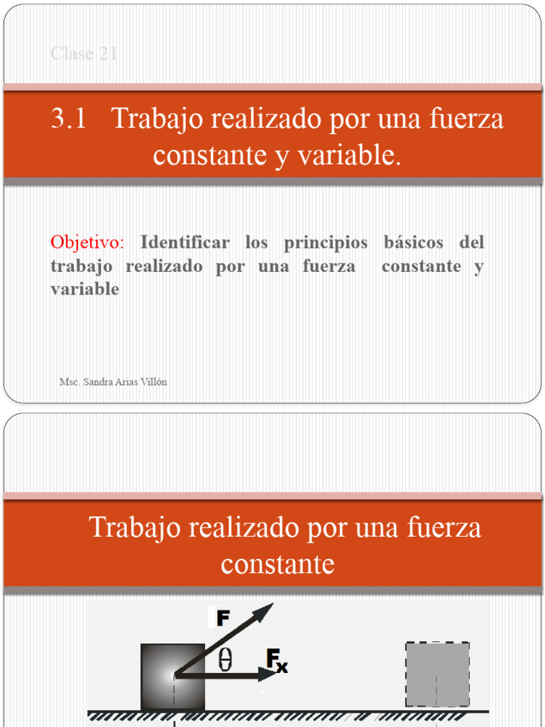 27 3.1 Clase Trabajo F Cte | PDF