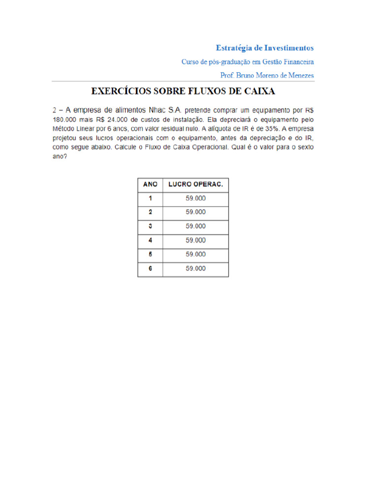 Exercicio Aula 2 | PDF