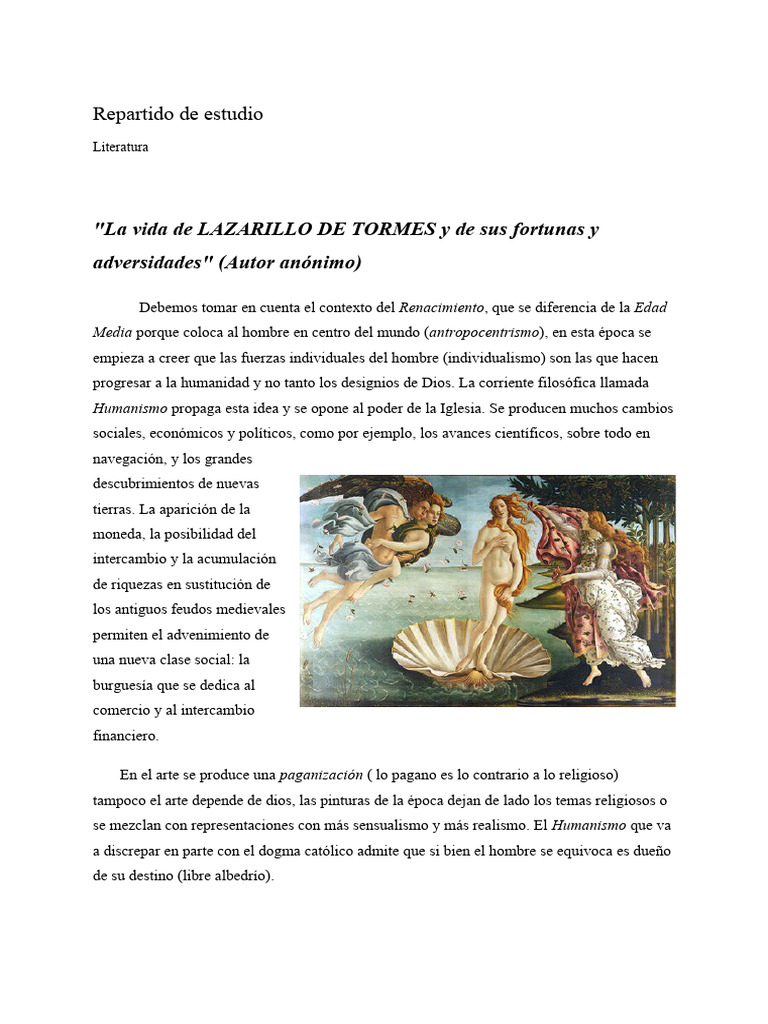 La Vida de LAZARILLO de TORMES y de Sus Fortunas y Adversidades ...