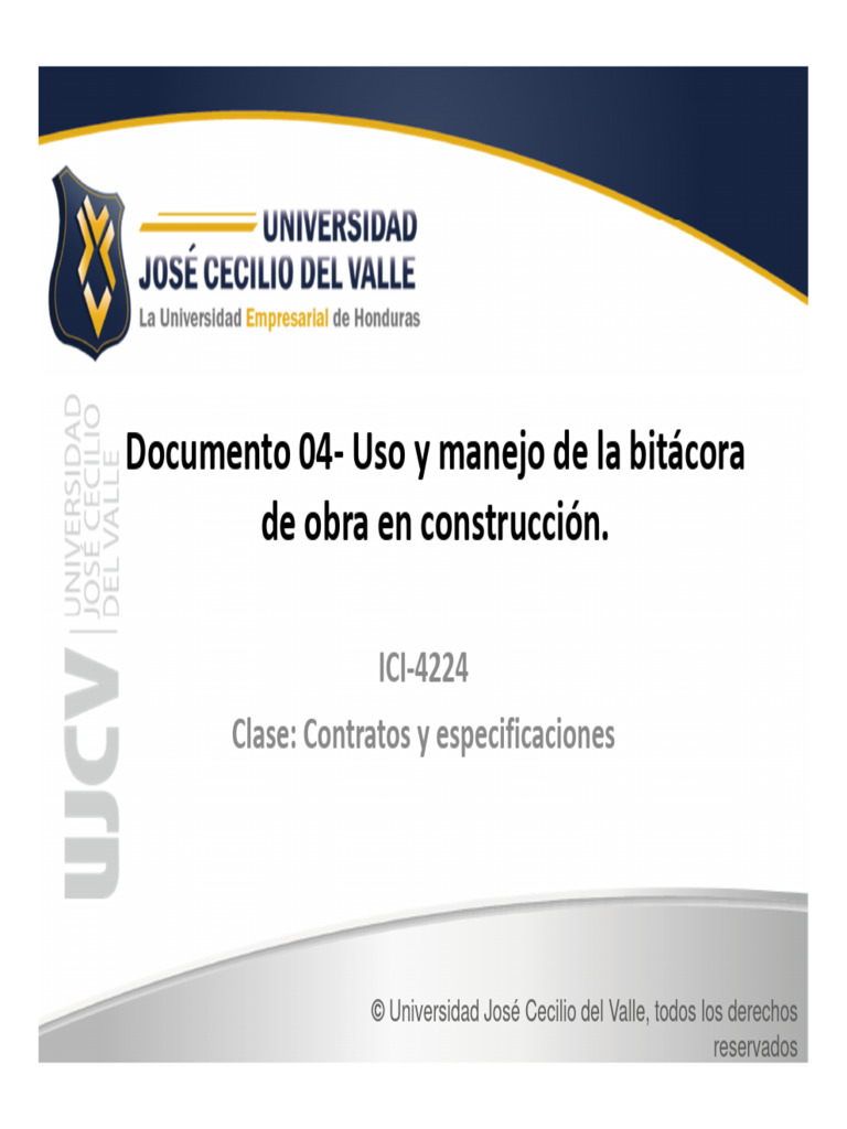 Uso de la Bitácora de Obra en Construcción | PDF | Hogar, jardinería y ...