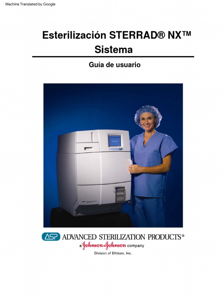 Sterrad NX - User Guide | PDF | Esterilización (Microbiología) | Hidrógeno